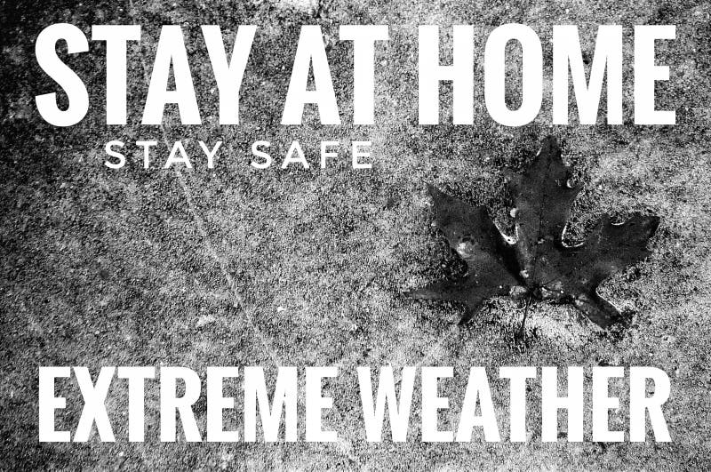 Extreme Weather Stay at Home Text Illustration Background Header Stock ...