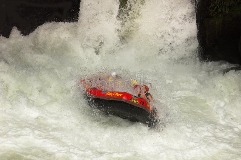 Extreme Whitewater Rafting editorial stock image. Image of whitewater ...