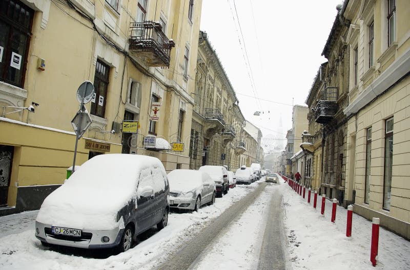 Extreme winter in Europe editorial stock photo. Image of romania - 23348623
