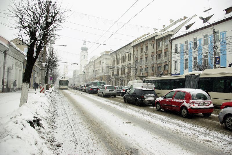 Extreme winter in Europe editorial photography. Image of abnormally ...