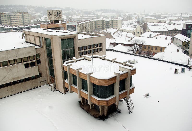 Extreme winter in Europe editorial stock photo. Image of freeze - 23348738