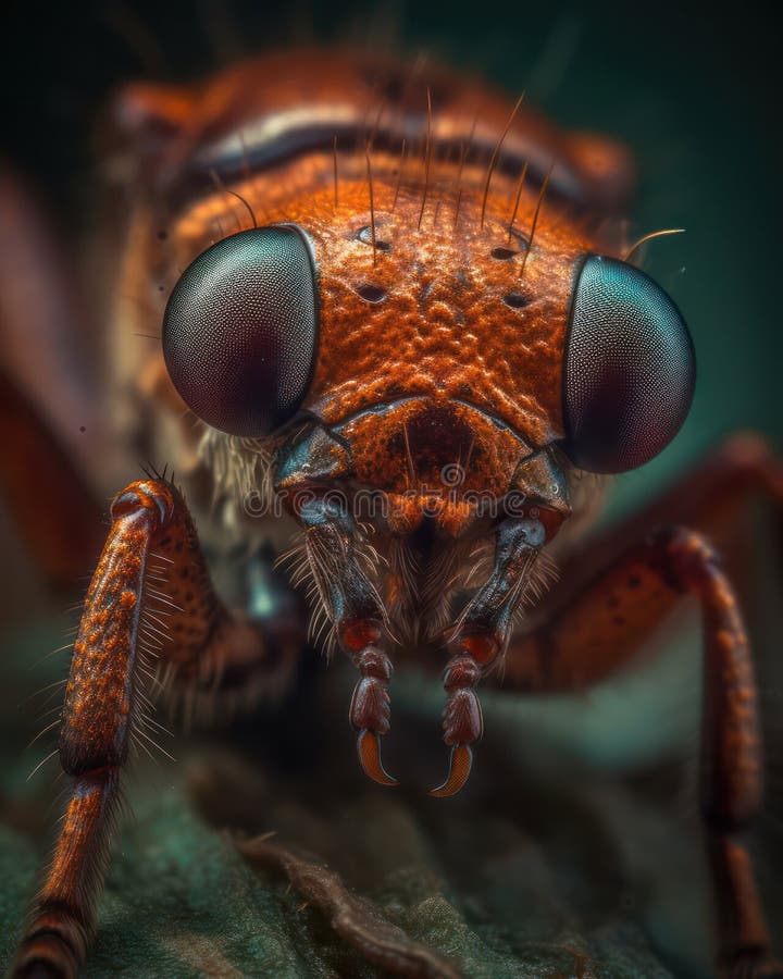Extremely Clear and Detailed Image of the Head of an Unknown Insect ...