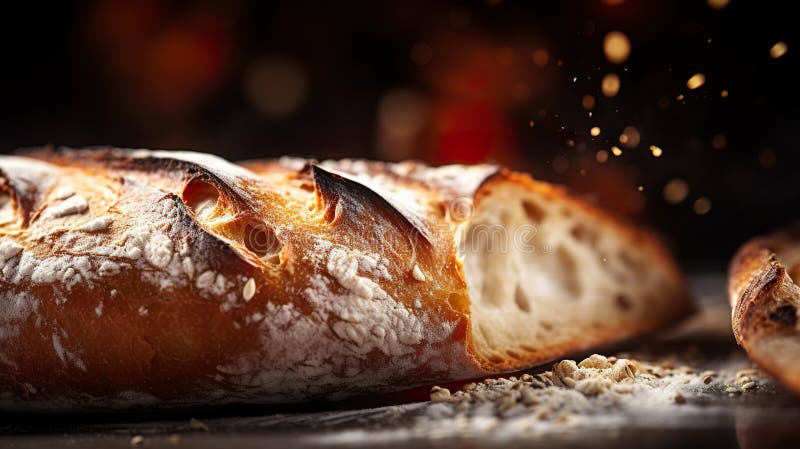 Extremely Close Up of Bread, Beautiful Details. Stock Photo - Image of ...