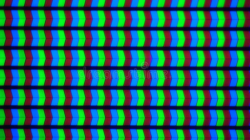 Extremely Close-up Shooting, Macro View of the Structure of the LED ...