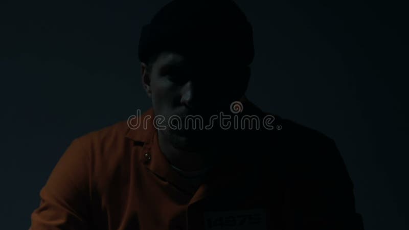 Extremely Dangerous Prisoner Sitting in Dark Cell, Waiting for Death ... Extremely Dangerous Prisoner Sitting in Dark Cell, Waiting for Death ...