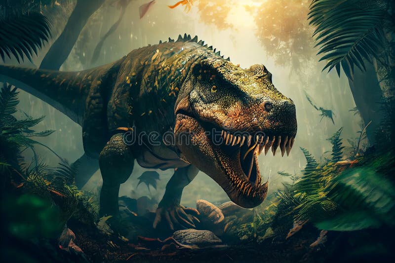 Extremely Detailed and Realistic Illustration of Dinosaur, T Rex ...