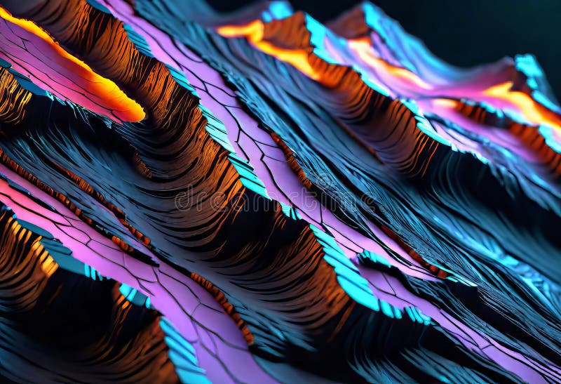 Extremely Detailed Rendering of an Abstract Background with Rough ...