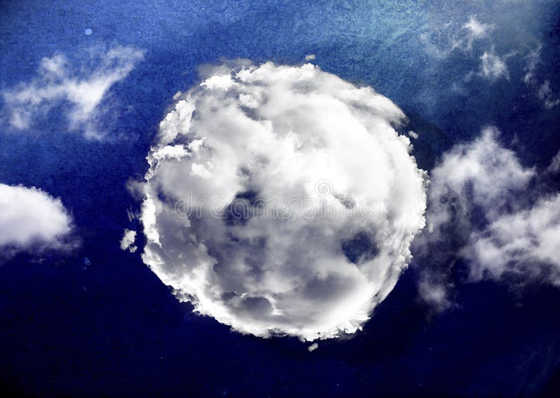 Realistic Big Explosion on a Blue Background Stock Photo - Image of ...