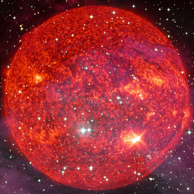 Extremely Hot Star. Liquid Plasma. Elements of this Image Furnished by ...