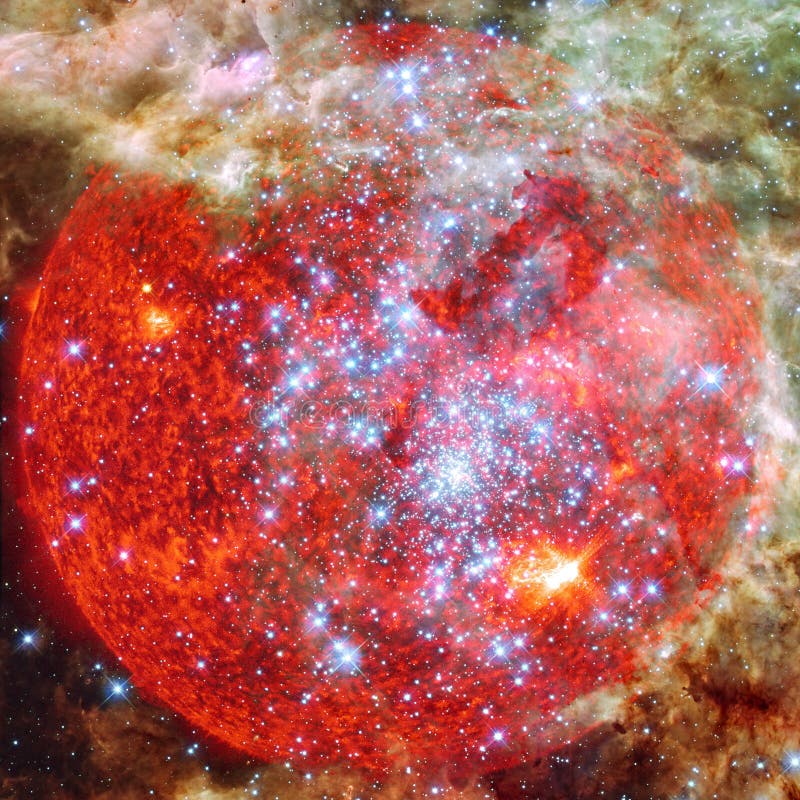 Extremely Hot Star. Liquid Plasma. Elements of this Image Furnished by ...