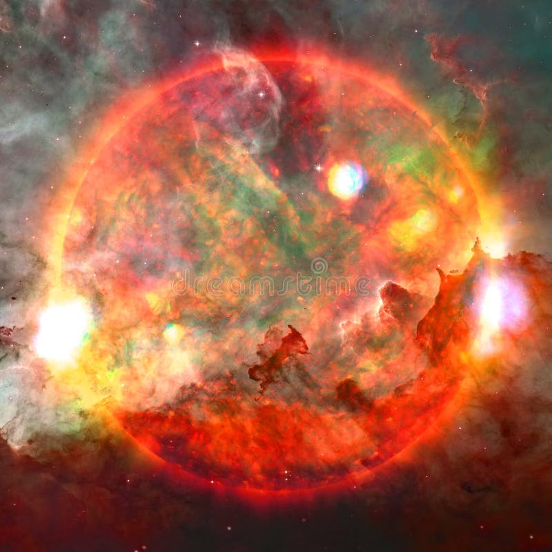 Extremely Hot Star. Liquid Plasma. Elements of this Image Furnished by ...