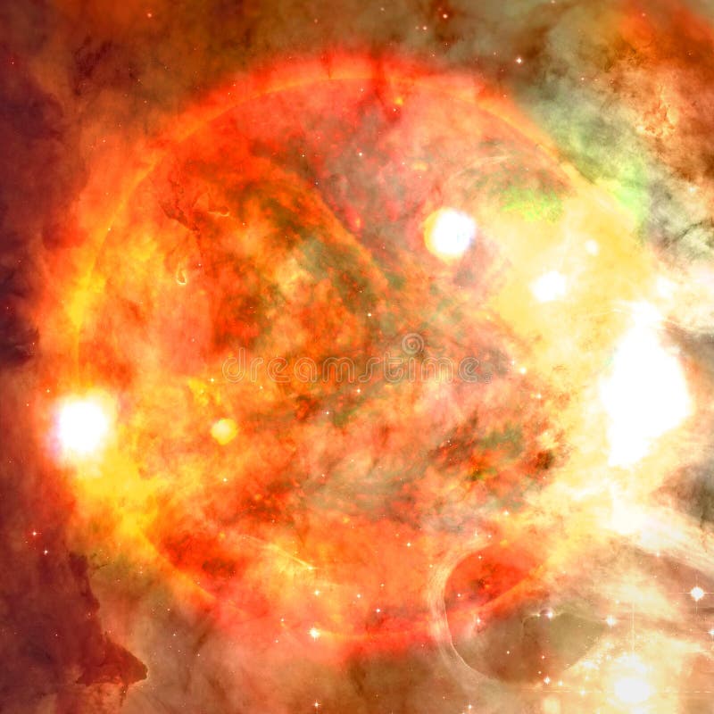 Extremely Hot Star. Liquid Plasma. Elements of this Image Furnished by ...