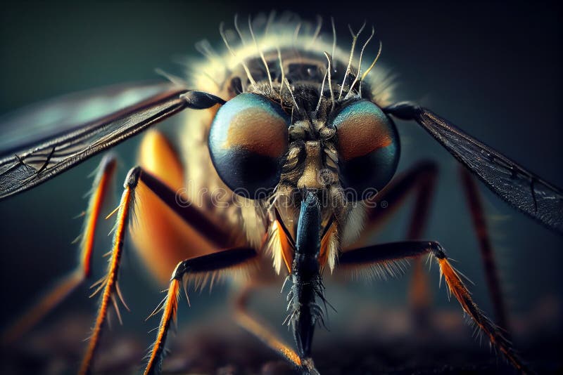 An Extremely Sharp and Detailed Portrait of Mosquito Macro.generative ...