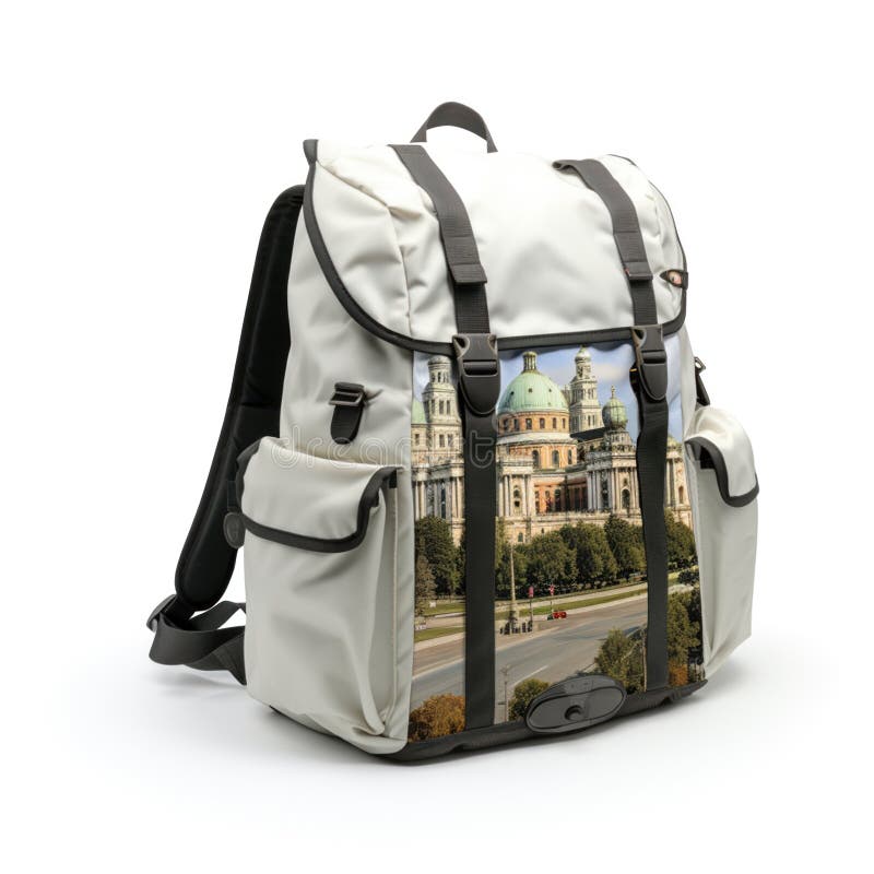 An Extremely Stylish Backpack Adorned with Stunning Cityscape Prints ...