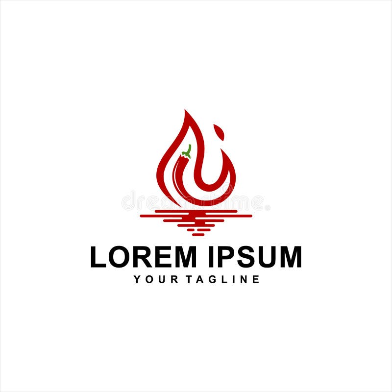 Red Hot Chili Logo Designs Concept Vector Spicy Pepper Logo Designs ...