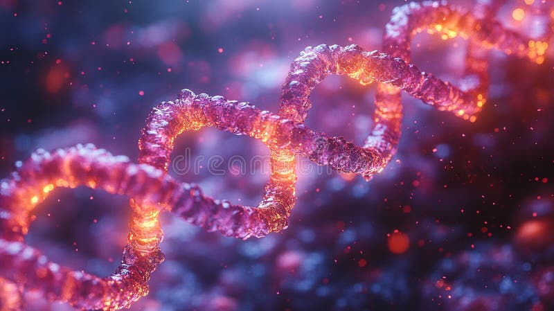 Extremely Ultra-realistic Photorealistic 3D DNA Structure Stock ...