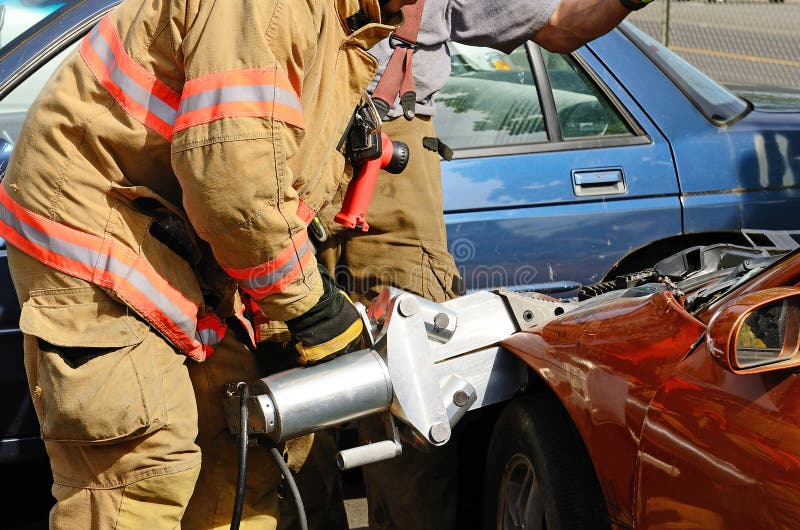 Extrication stock photo. Image of vehicle, jaws, hydraulic - 46352752
