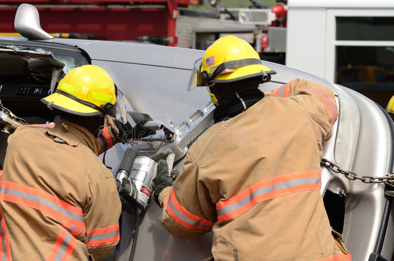 Extrication stock image. Image of accident, firefighting - 46352793