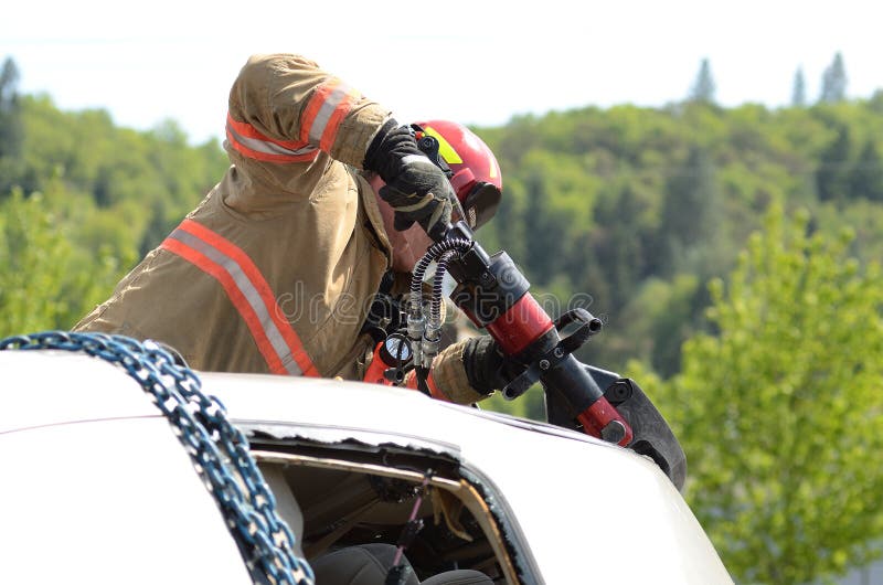 Extrication stock photo. Image of smashed, tool, wreck - 46352852