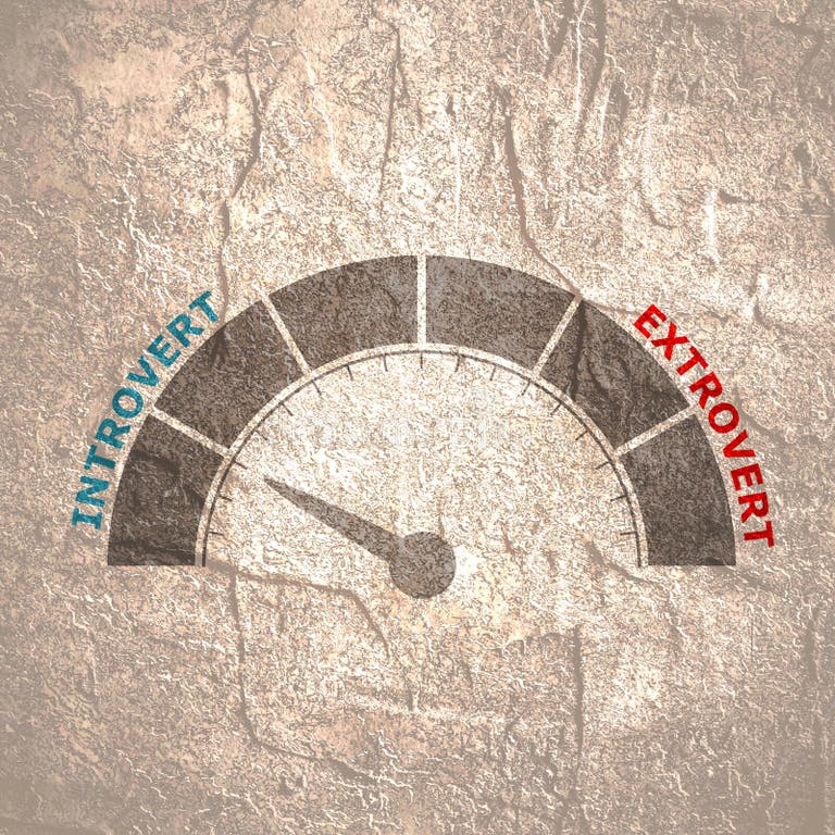 Extrovert vs introvert stock photo. Image of measurement - 185104636