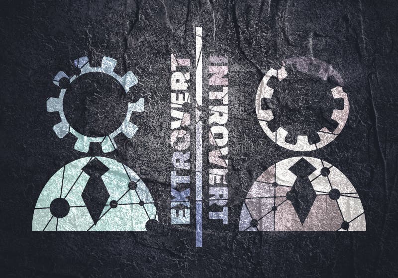 Introvert Vs Extrovert Stock Illustrations – 48 Introvert Vs Extrovert ...