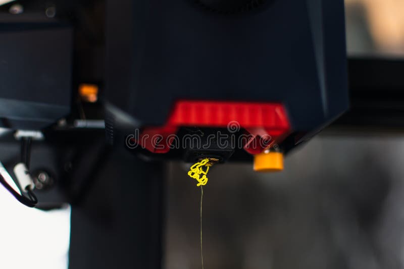 Extruder or 3d Print Head with Pla Filament, Nozzle Stock Photo - Image ...