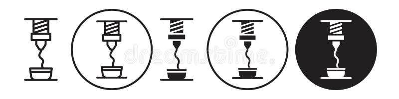 Extruder Icon Vector Set Collection for Web Stock Vector - Illustration ...