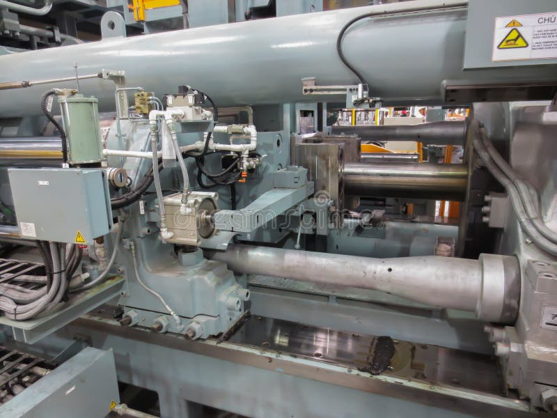 Extrusion Aluminium Machine Stock Image - Image of plant, detail: 47413413