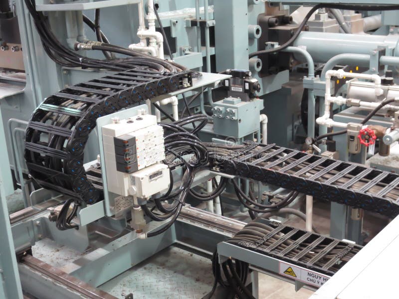 Extrusion Aluminium Machine Stock Photo - Image of equipment, profile ...