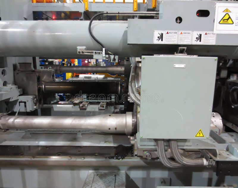 Extrusion Aluminium Machine Stock Photo - Image of extrusion, industry ...