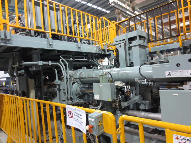 Extrusion Aluminium Machine Stock Photo - Image of industry, grey: 47414134
