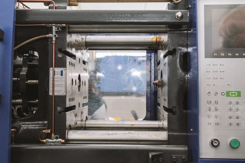 Extrusion Manufacturing Line - Extruder, Close Up Stock Photo - Image ...