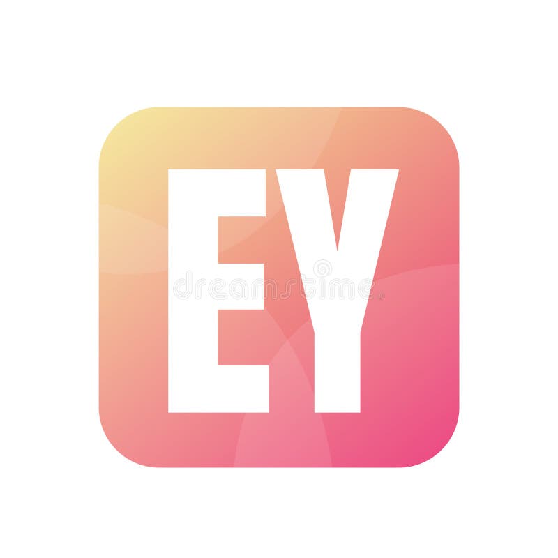 EY Letter Logo Design with Simple Style Stock Vector - Illustration of ...