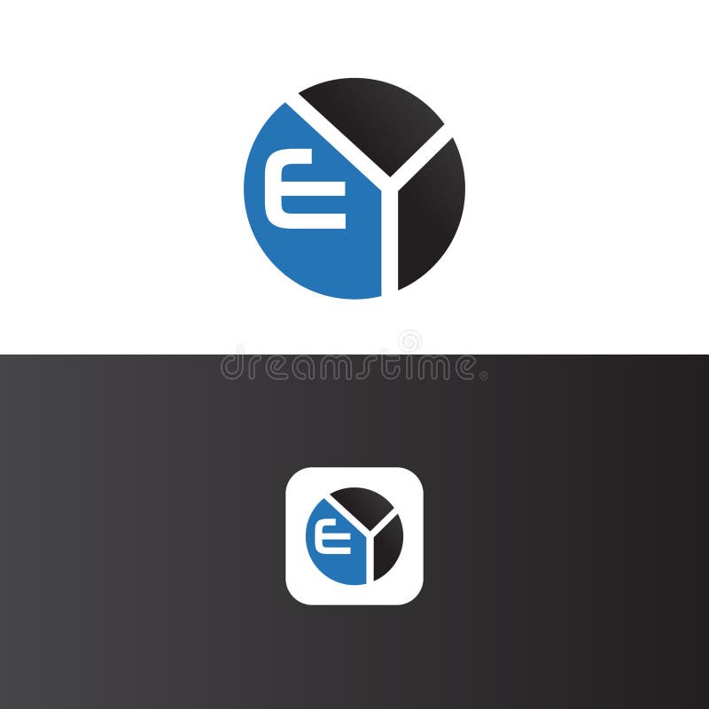 EY Letter Logo Design Template Vector Stock Vector - Illustration of ...