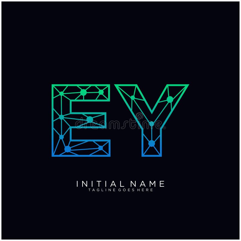 EY Letter Logo Icon Design Template Elements Stock Vector ...
