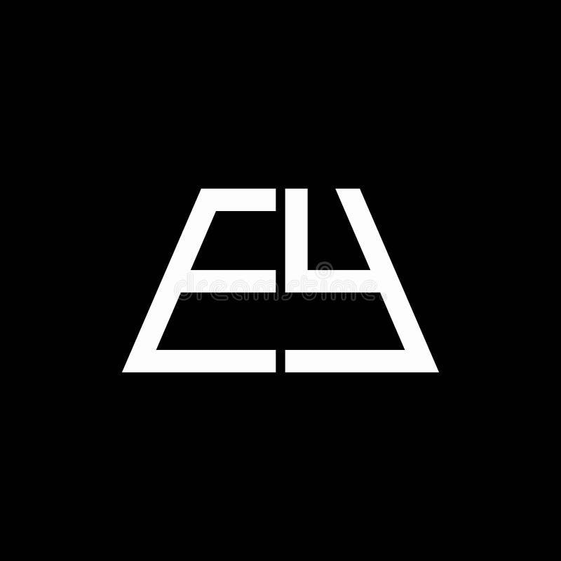 EY Logo Abstract Monogram Isolated on Black Background Stock Vector ...