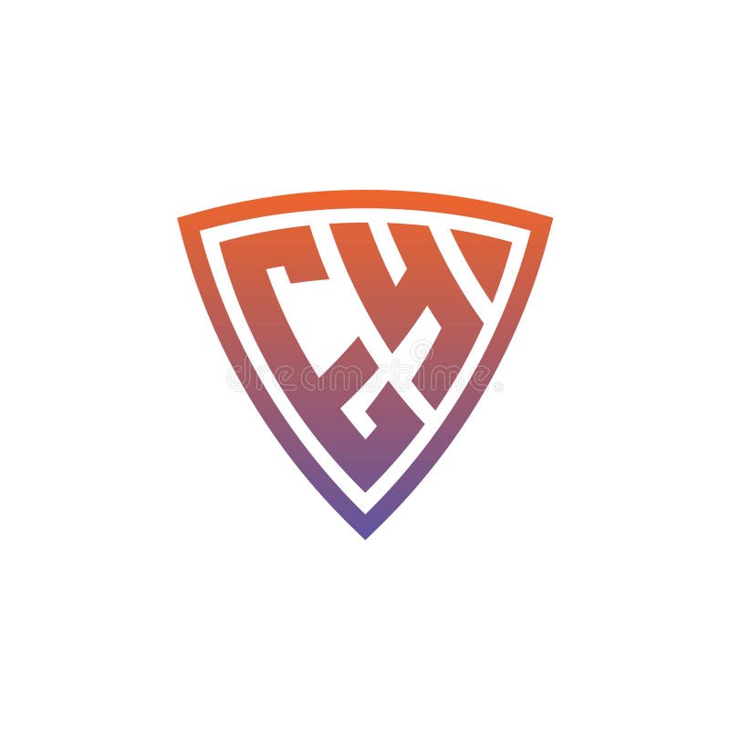 EY Logo Shield Monogram Gradient Style Design Stock Vector ...