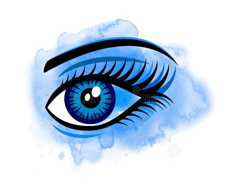 Eye Graphic in Vector Quality. Stock Vector - Illustration of model ...