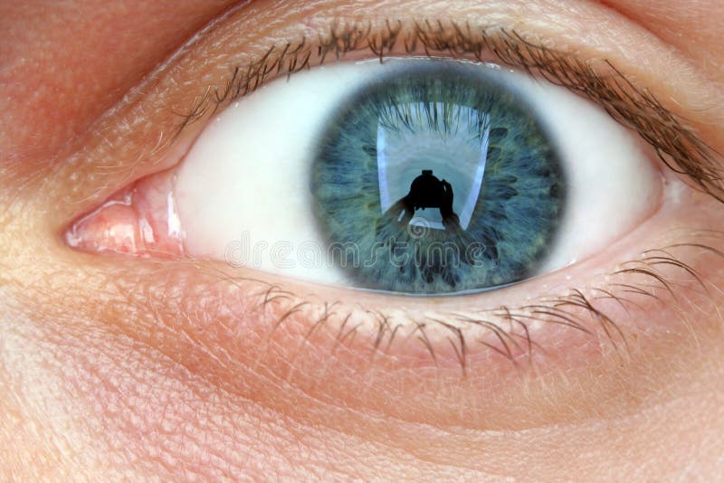 Broken eye and glass stock image. Image of body, look - 115006967