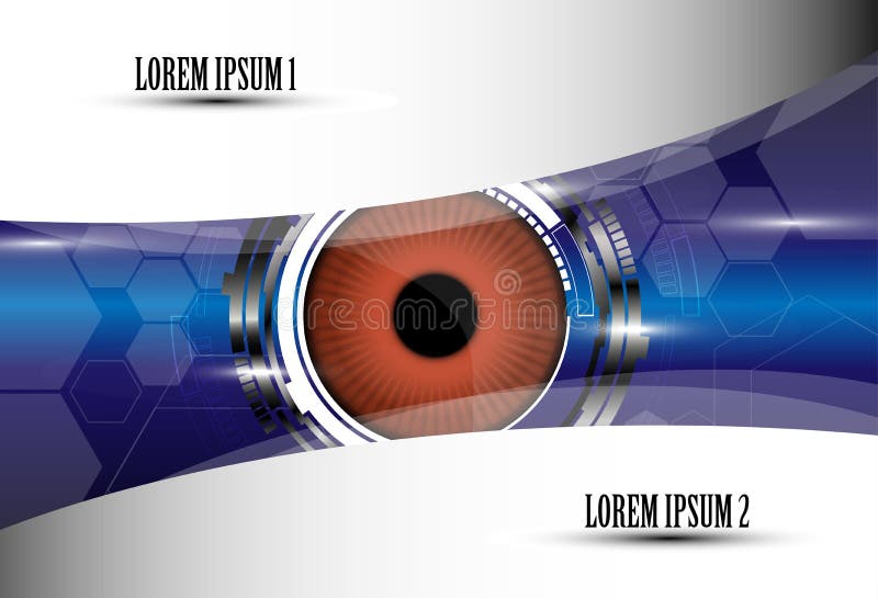 Eye abstract background stock vector. Illustration of digital - 51077637