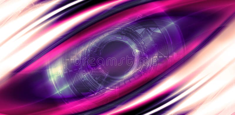 Eye abstract future stock illustration. Illustration of concept - 22647327
