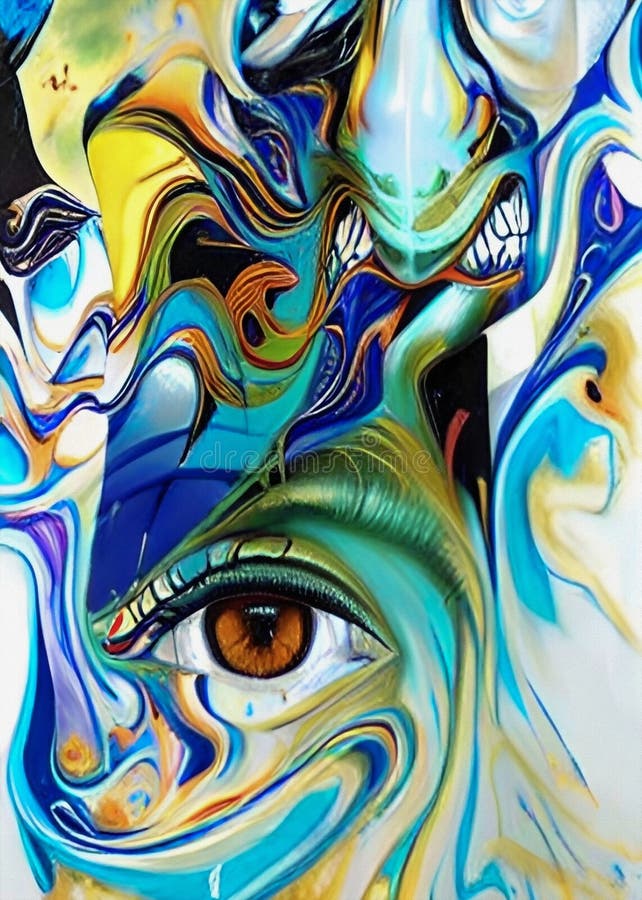 Eye in abstract stock illustration. Illustration of beige - 276605060