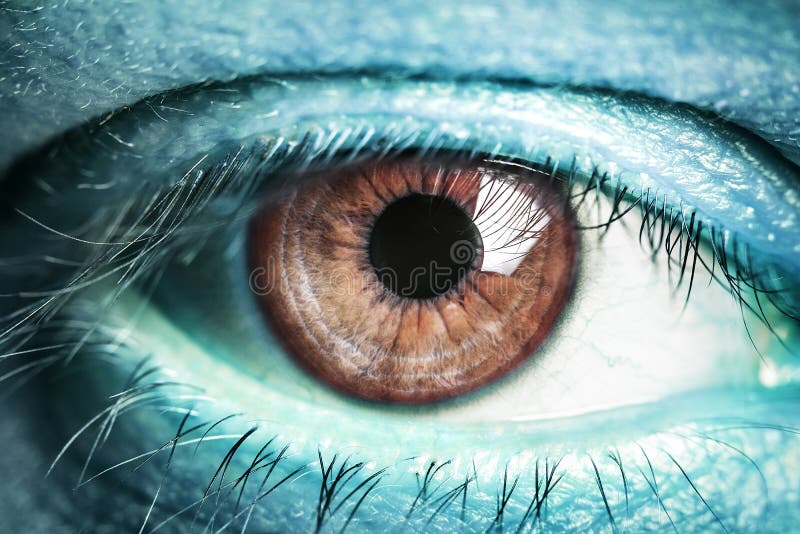 Eye of the alien stock image. Image of person, single - 53555367