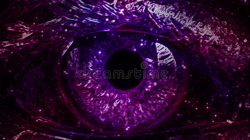Eye. Animated Purple Drawing. Strokes and Lines. Stock Footage - Video ...