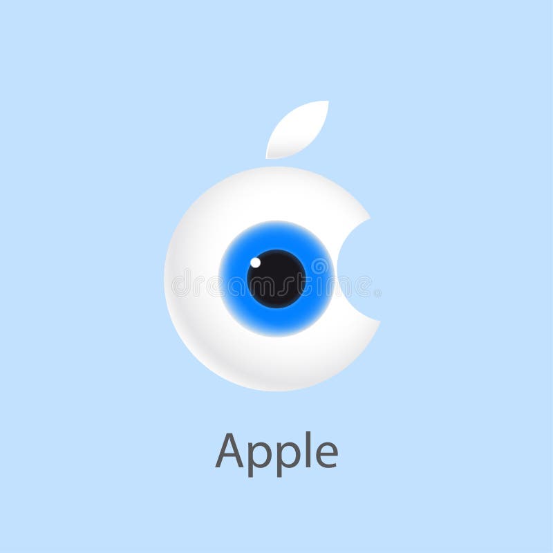 Eye Apple. Vector Illustration Stock Illustration - Illustration of ...