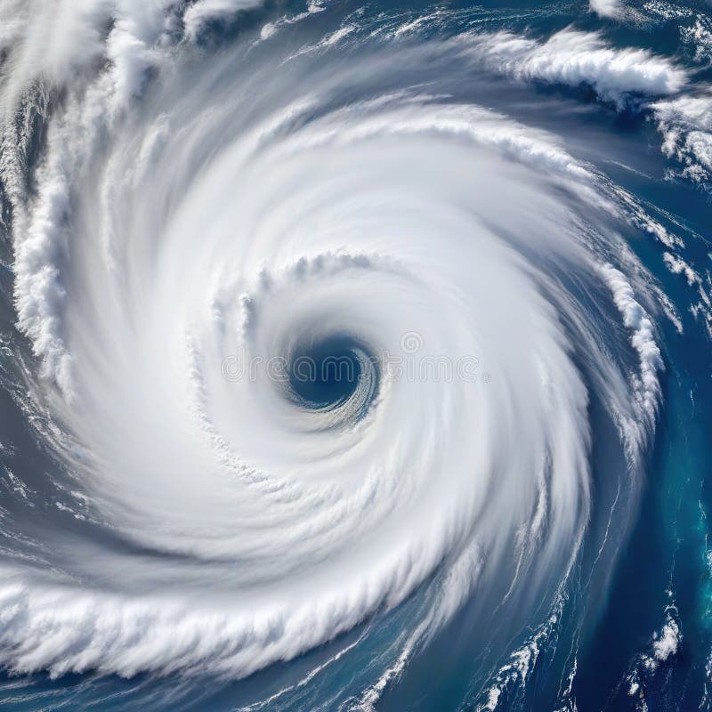 The Eye of the an Atmospheric Vortex Stock Illustration - Illustration ...