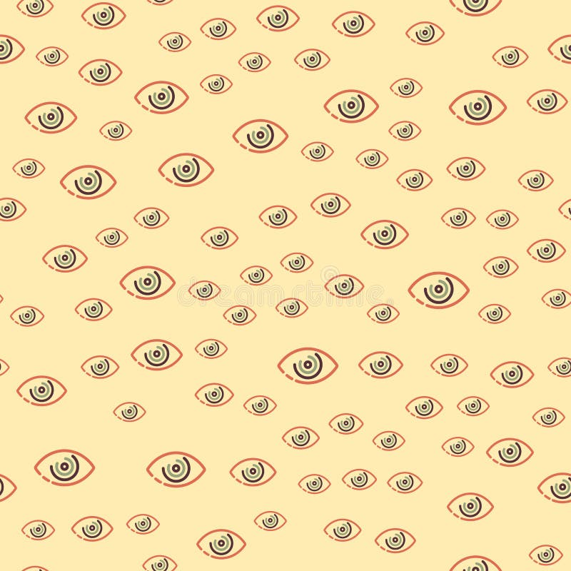 Eye Blinker Seamless Pattern Vision Daylight Glimmer Template Keeker ...