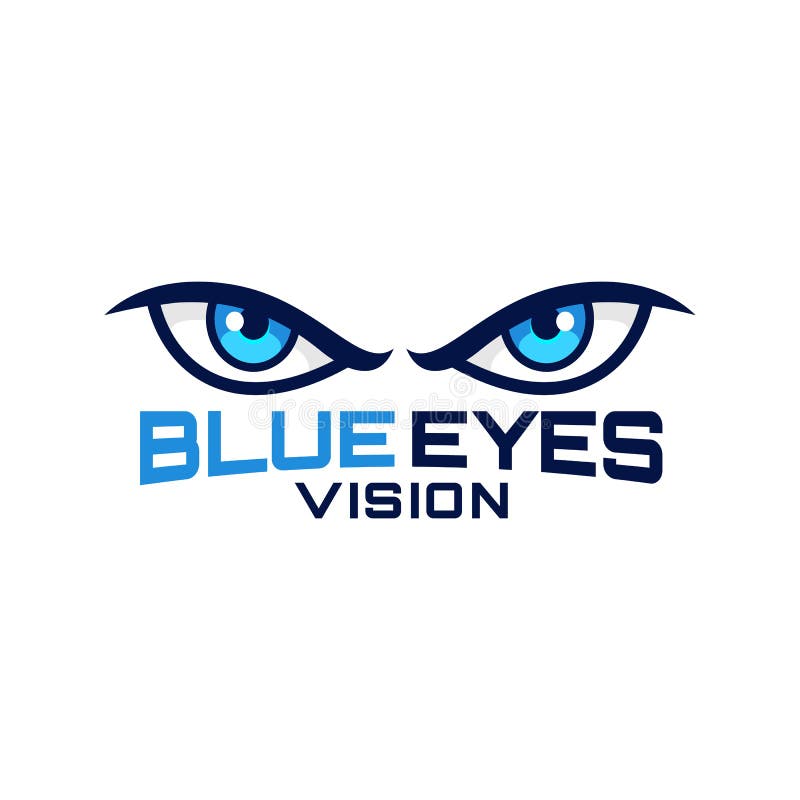 Blue Eyes Vision Logo Design Stock Vector - Illustration of corporate ...