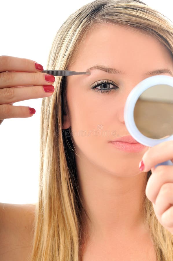 Eye brow beauty treatment stock photo. Image of lady, color - 8555388