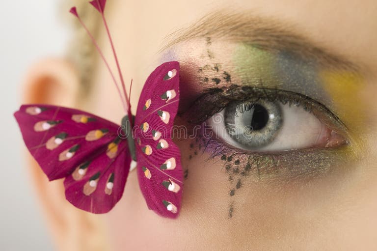 Eye and butterfly stock image. Image of design, beauty - 10829601